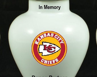 Kansas City Chiefs Urn - Etsy UK