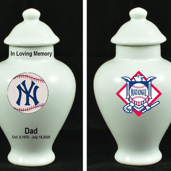 New York Yankee Cremation Urns - Etsy