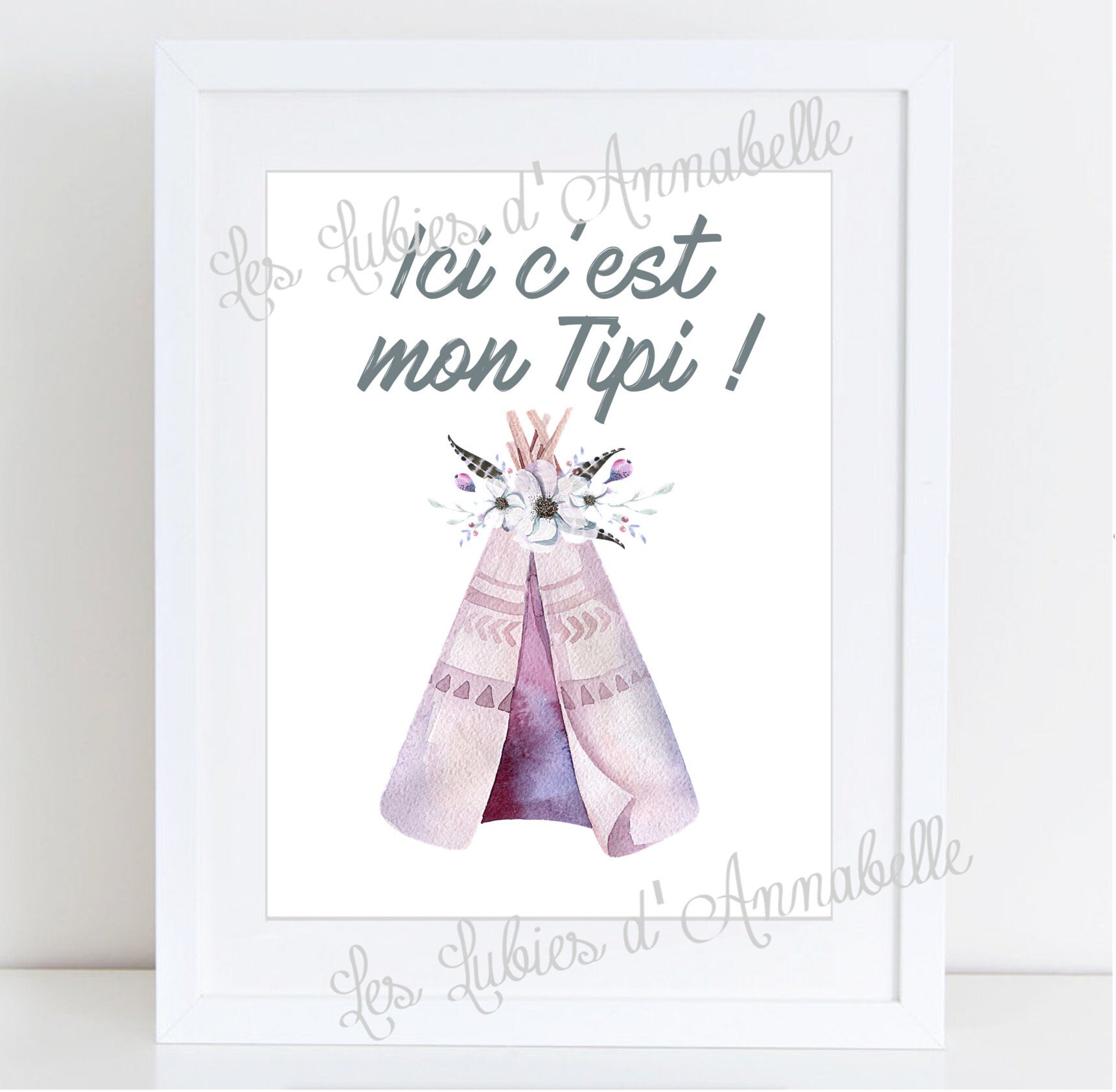 Indian Themed Poster here is My Tipi Girl | Etsy