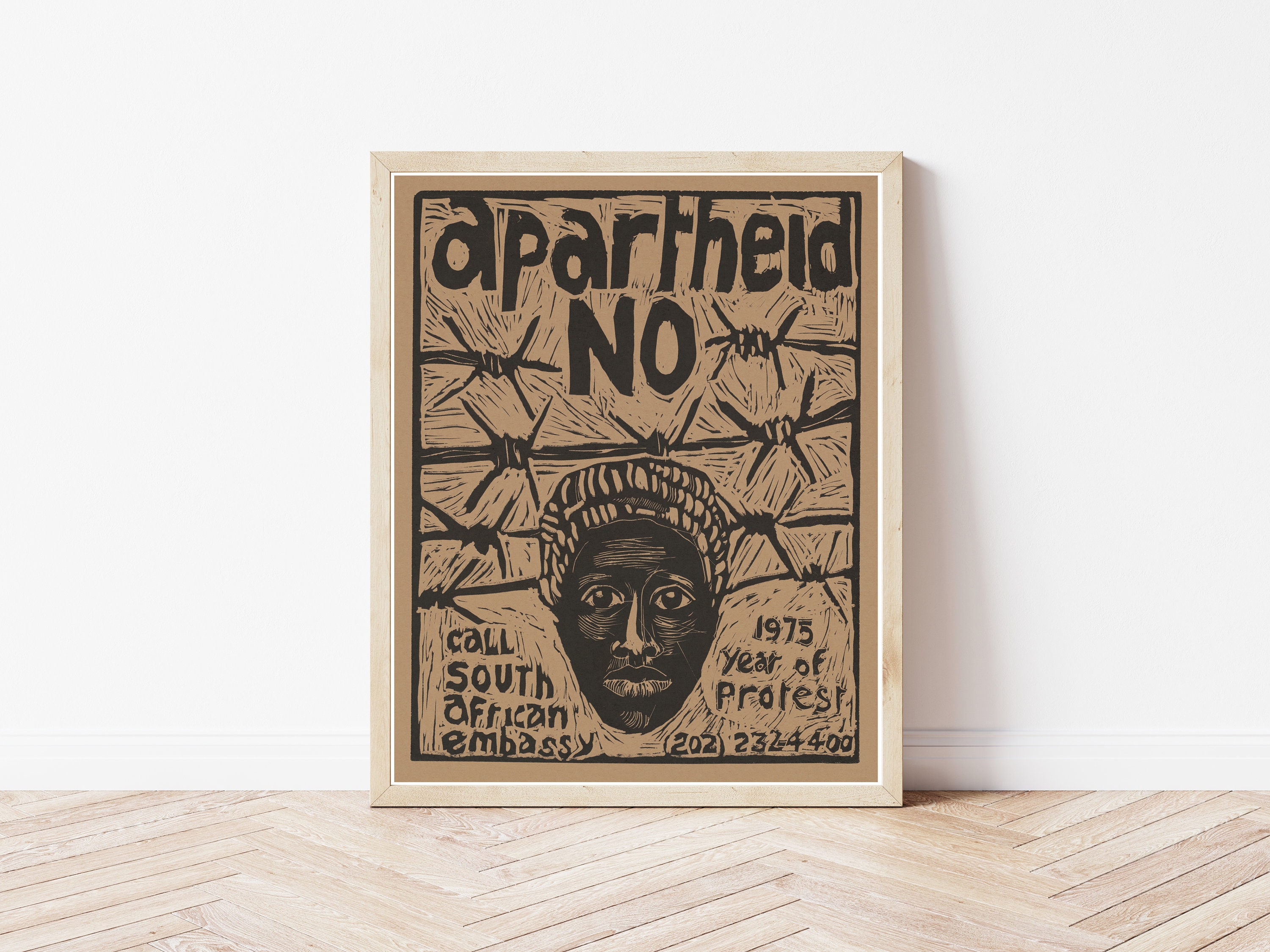 Apartheid Protest Poster