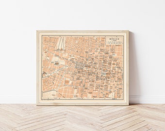 Ministerio De Fomento Map of Mexico City, Mexico, Plano De La Ciudad De ...