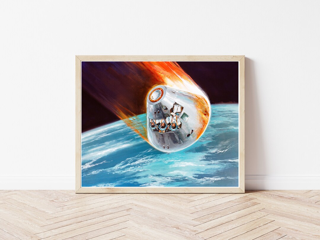 NASA Apollo 7 Space Exploration Concept Art 1968 Painting | Fine Art ...