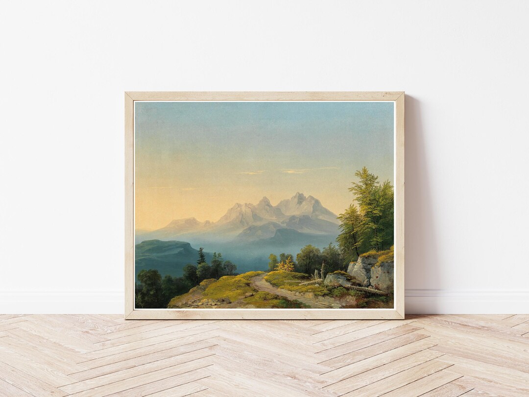 Triglav National Park Mount Triglav Slovenia Circa 1850 Oil Painting ...