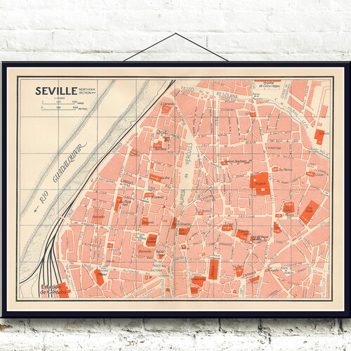 Seville Spain City Skyline Poster Art Print Item T4491 | Etsy