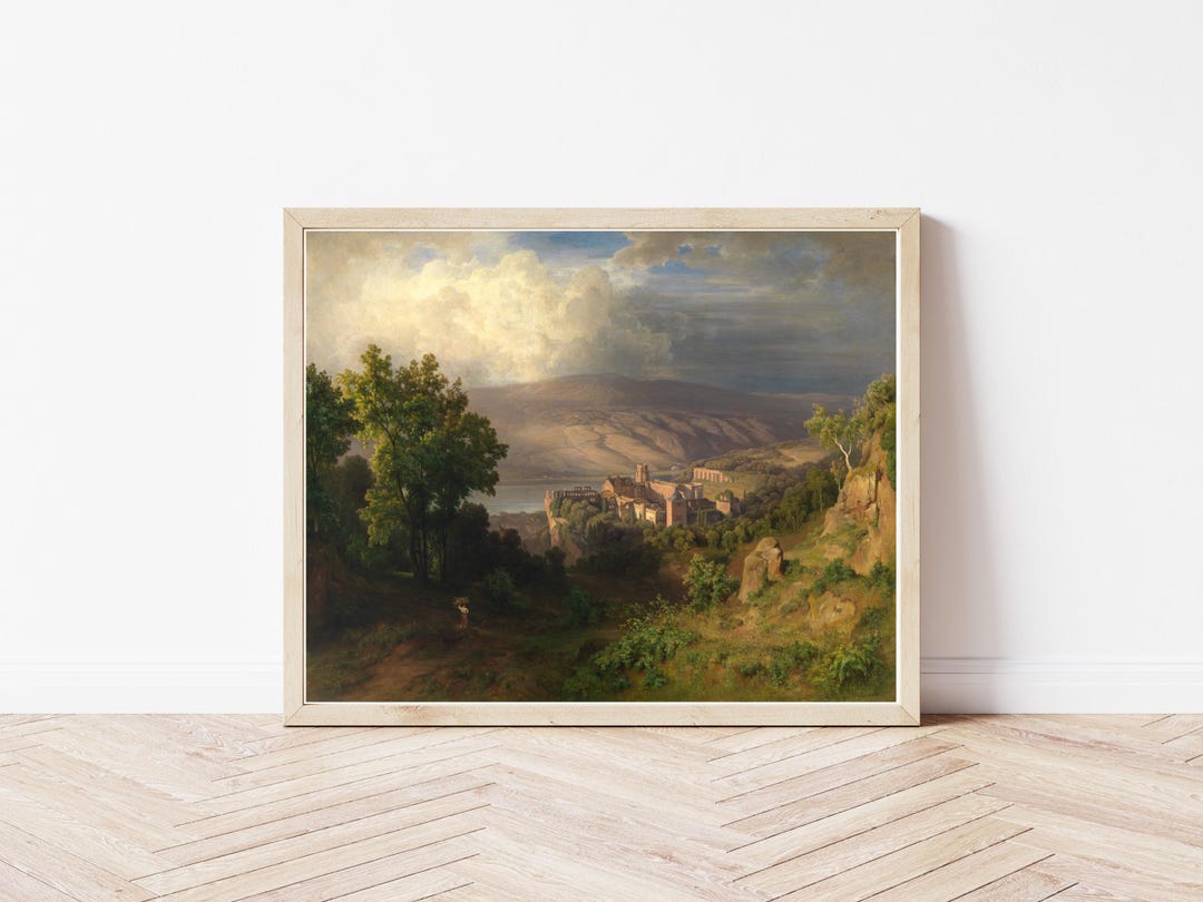 Heidelberg Castle Heidelberg Germany View 1863 Oil Painting | Fine Art ...