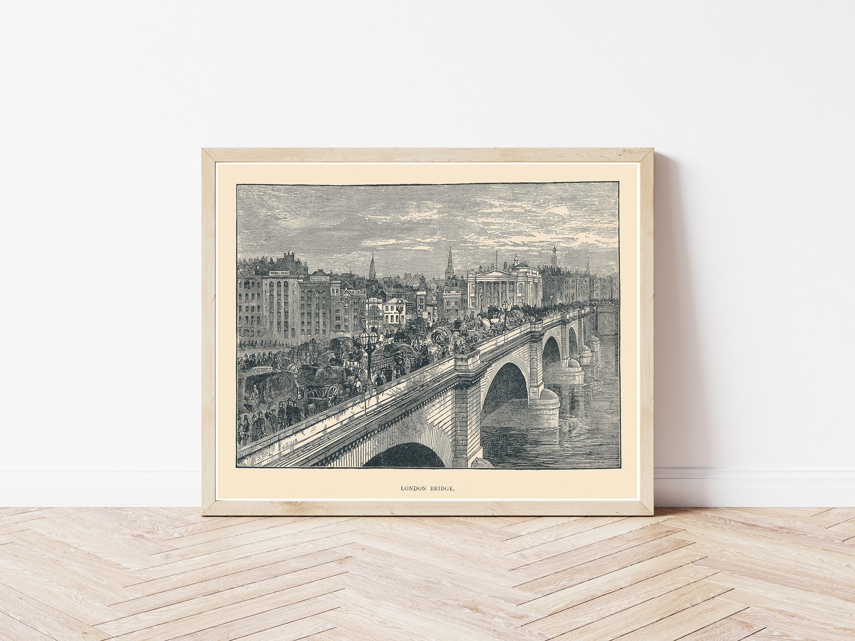 London Bridge London England 1885 Engraving Fine Art Print - Etsy UK