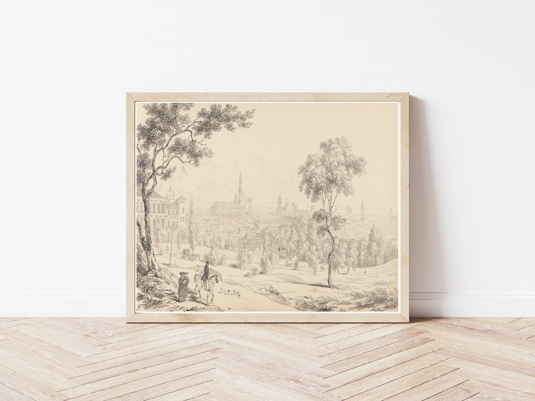 Vicenza Italy View 1840 Drawing | Fine Art Print - Etsy