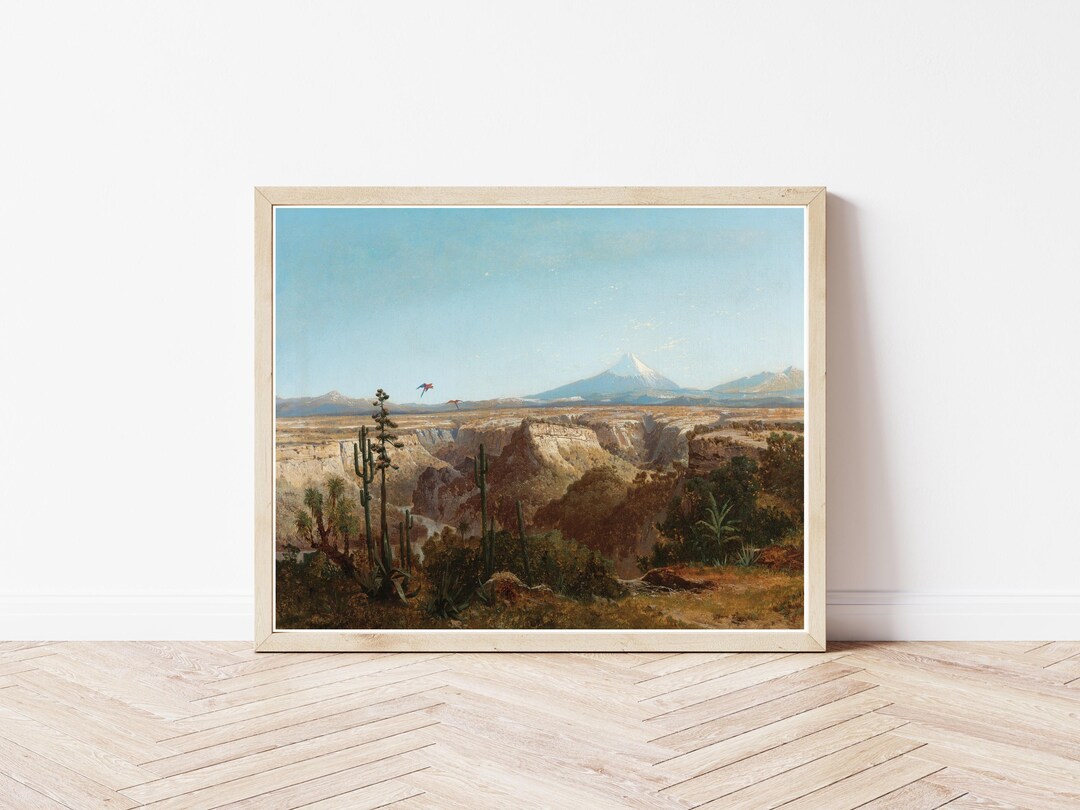 Atacama Desert Chile View 1858 Oil Painting | Fine Art Print - Etsy