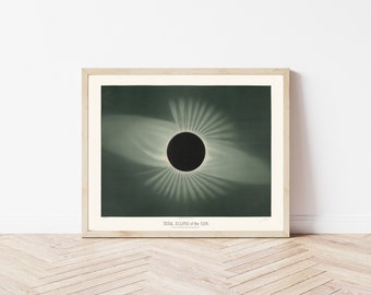 Great American Eclipse Wall Art Poster, Celestial Event Print Solar ...