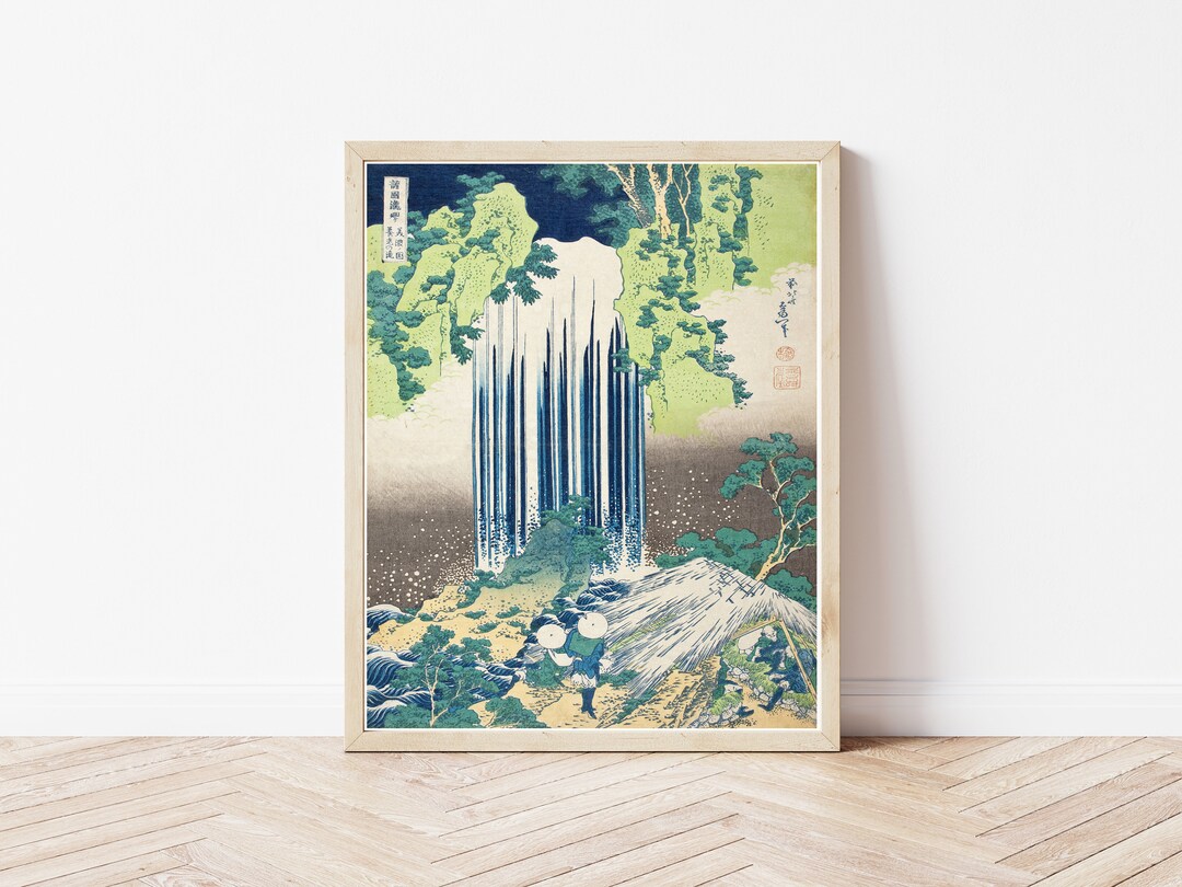 Waterfall 1832 Japanese Woodblock Print | Fine Art Print - Etsy