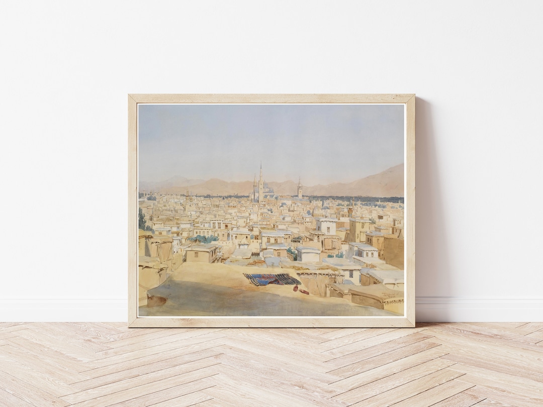 Damascus Syria View 1844 Watercolor Painting | Fine Art Print - Etsy