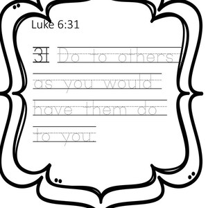 Bible Verse Copy Work Pages, Handwriting Practices, Printables, Digital ...