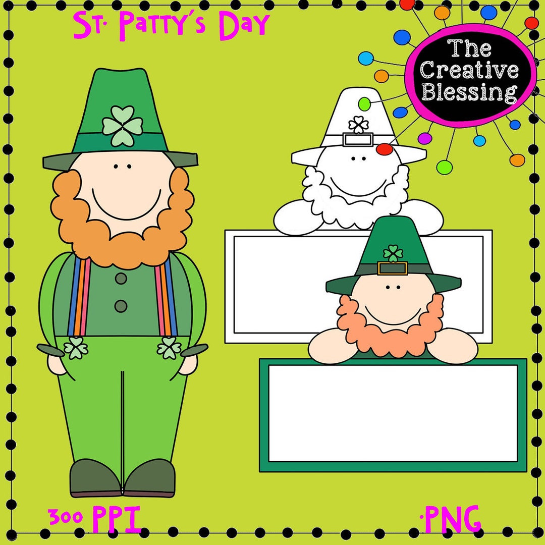 St. Patricks Day Hand Drawn Clip Art - Etsy