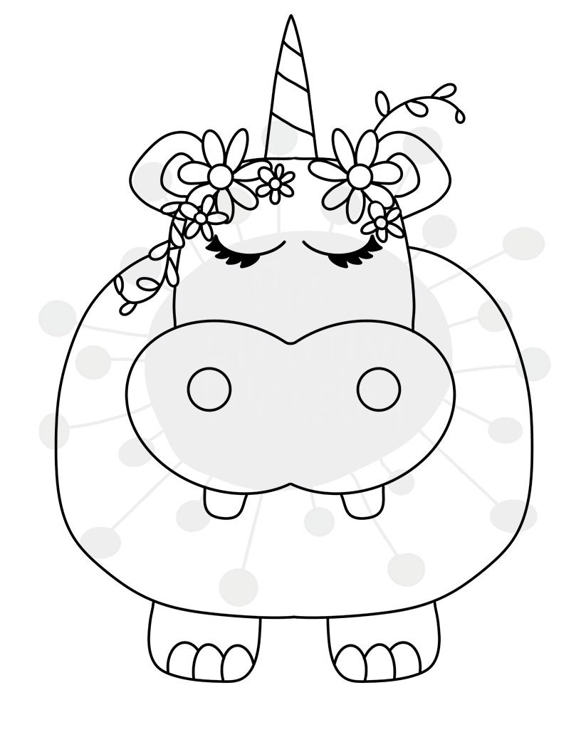 Customizable Uni-animal Printable Coloring Book - Etsy