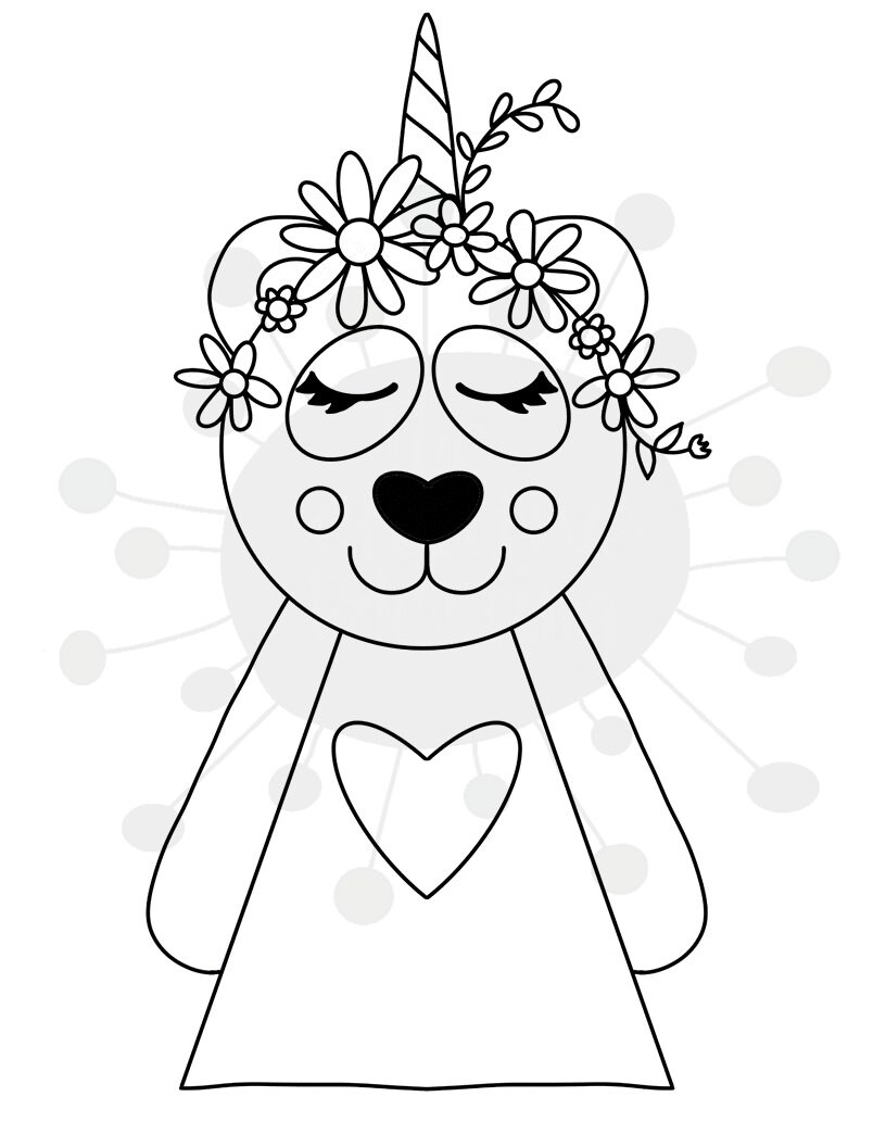 Customizable Uni-animal Printable Coloring Book - Etsy