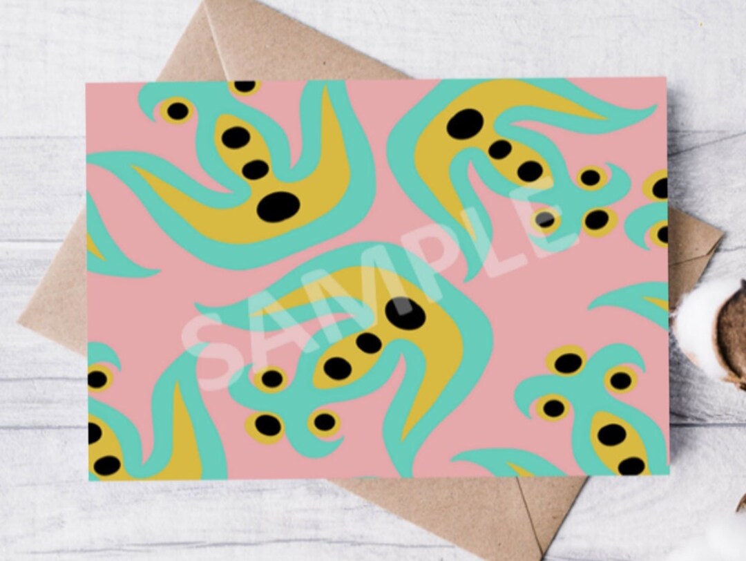 PRINATABLE CARD : Abstract Art Stationery Card - Etsy
