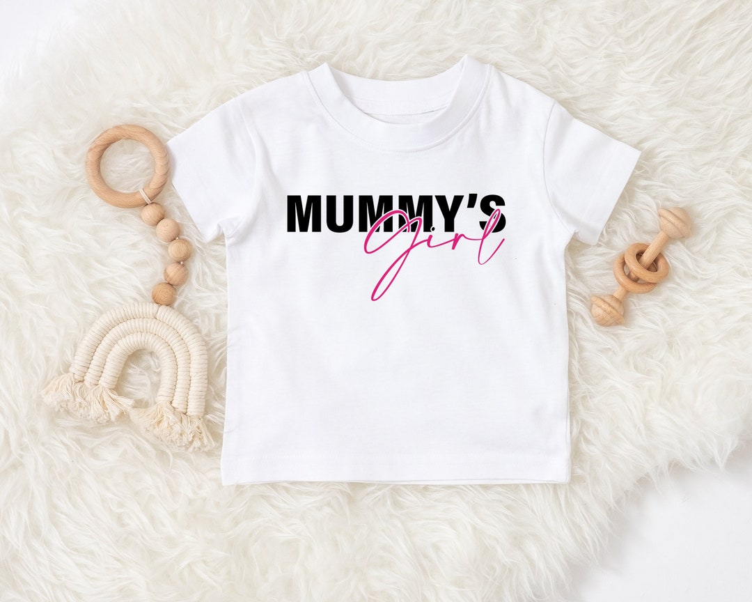 Mummy's Girl T Shirt Mummys Boy Shirt Cute Mothers Day Baby Bodysuit ...