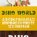 Dino World Font SVG, OTF and TTF Files - Etsy