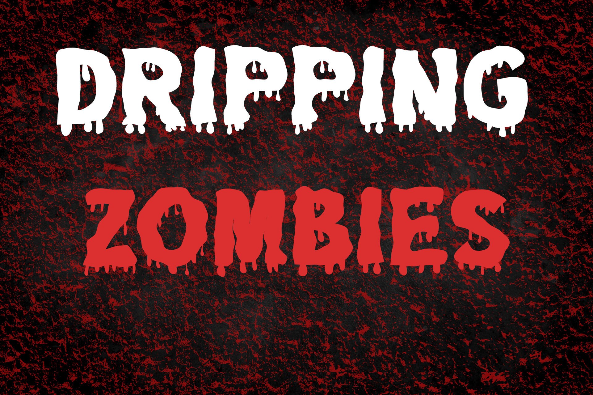 Dripping Zombie Halloween Font - SVG, OTF and TTF Files - Etsy