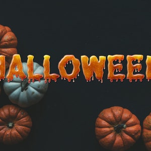 Dripping Zombie Halloween Font - SVG, OTF and TTF Files - Etsy