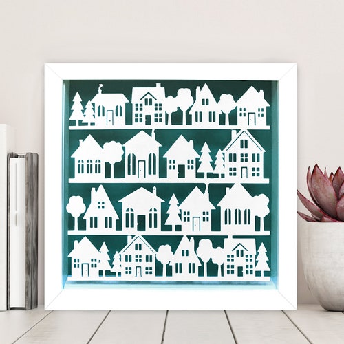 Plant Pot Paper Cut Frame Floral Decor Personalised Gift - Etsy
