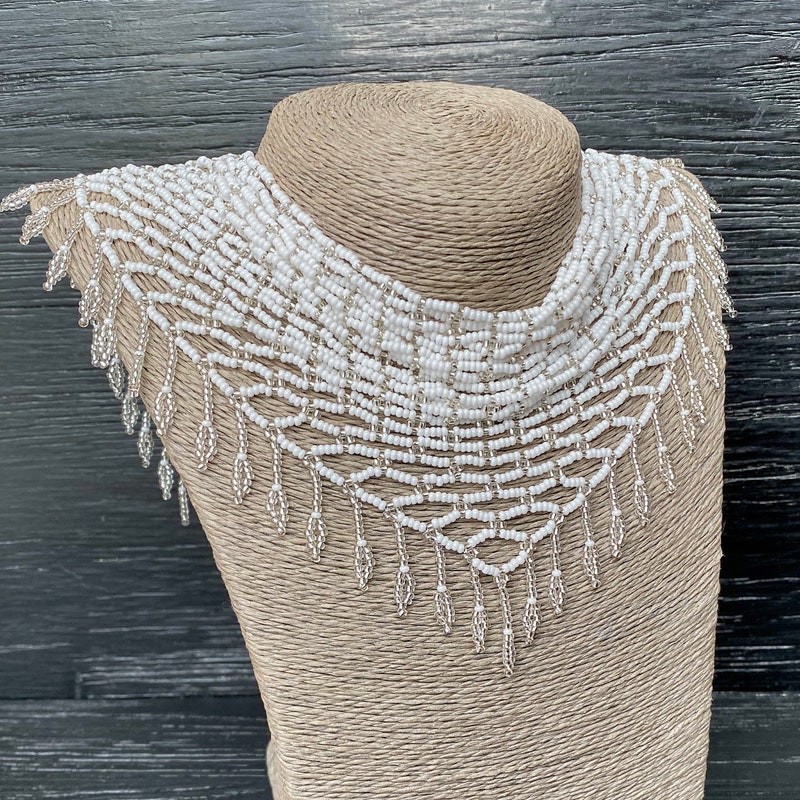 Scarf With Beads - Etsy