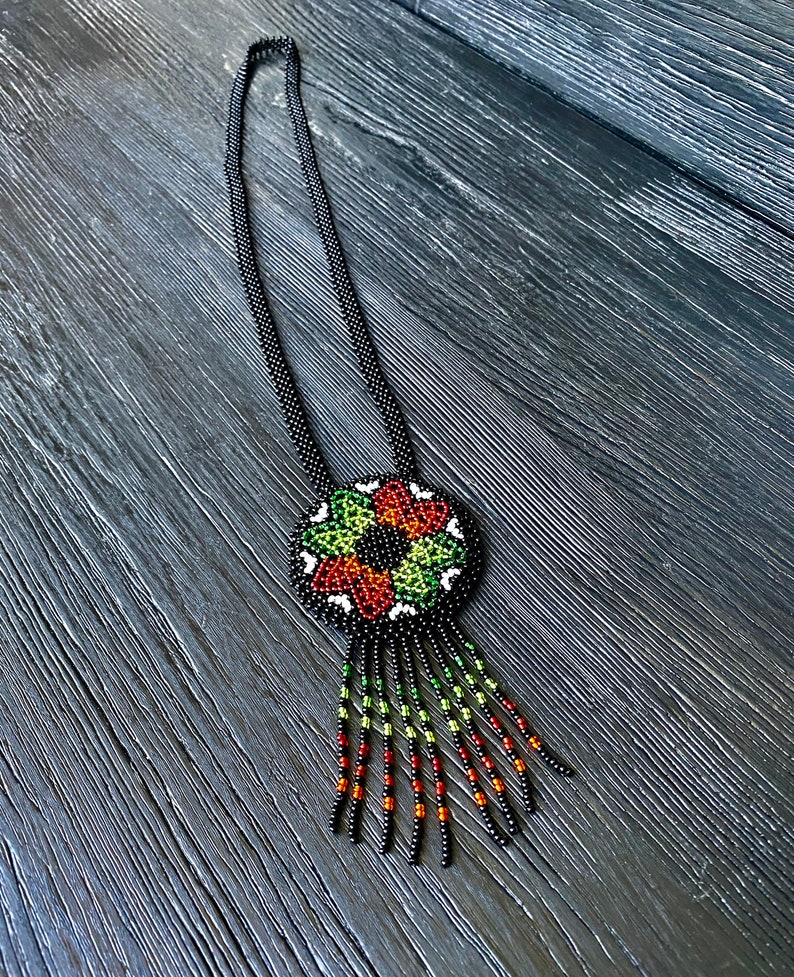 Authentic evil eye protection amulet beadwork art pendant | Etsy