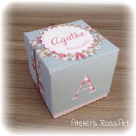 10 Boxes Cube Baptism Communion Wedding Punching Letter | Etsy