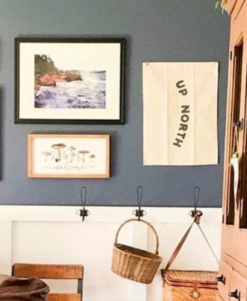 Up North Canvas Flag Wall Art - Etsy