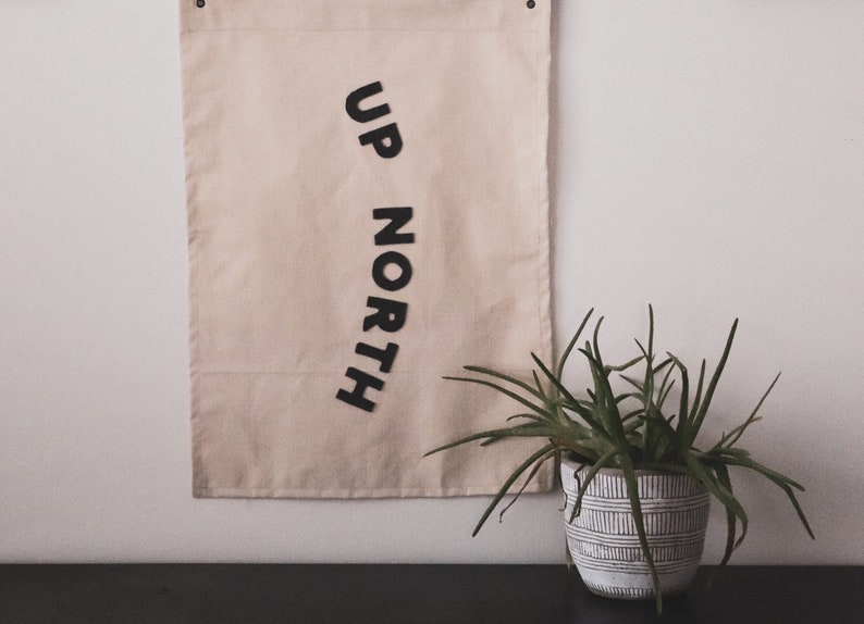 Up North Canvas Flag Wall Art - Etsy