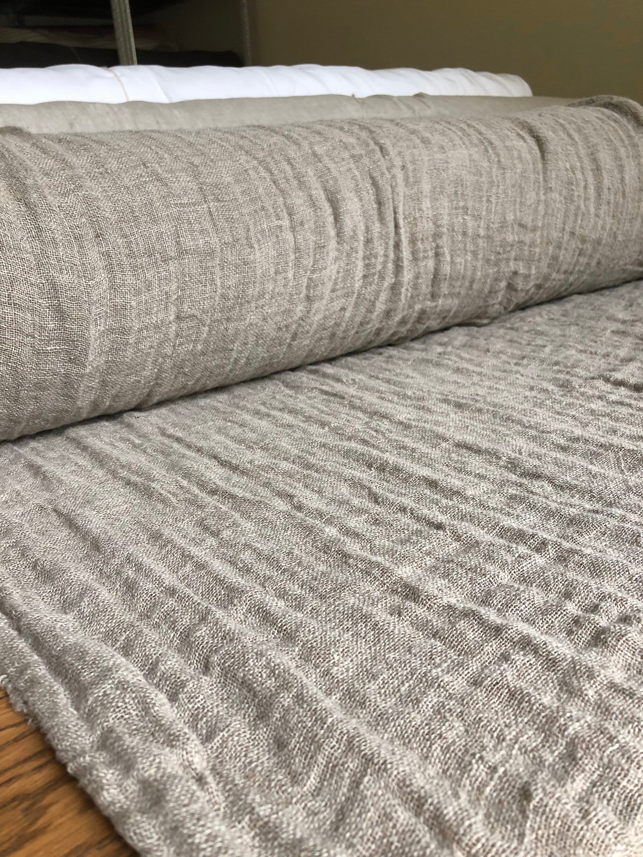 BGO6 Naturel 100 % Tissu LINEN naturel écharpe en lin tissu - Etsy France