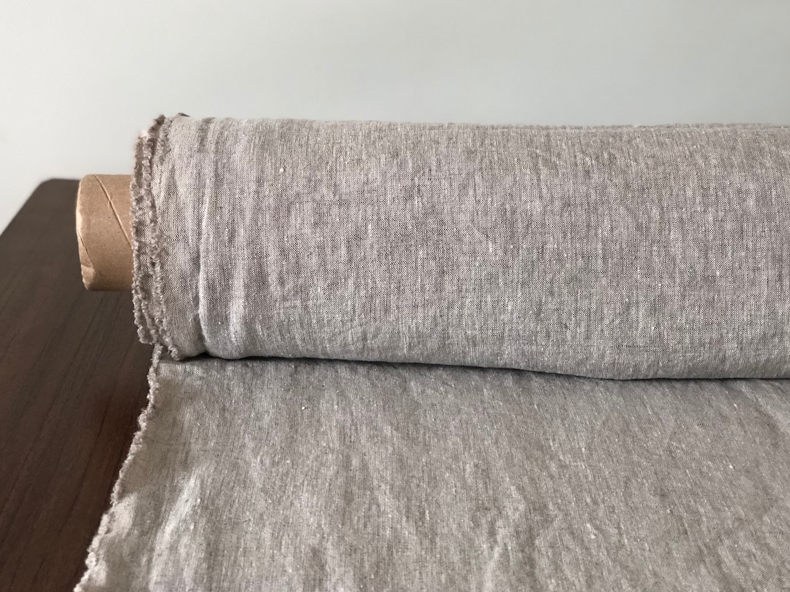 Extra Wide Natural Linen Fabric: Soft Bedding & Sewing Linen (285cm/112 ...