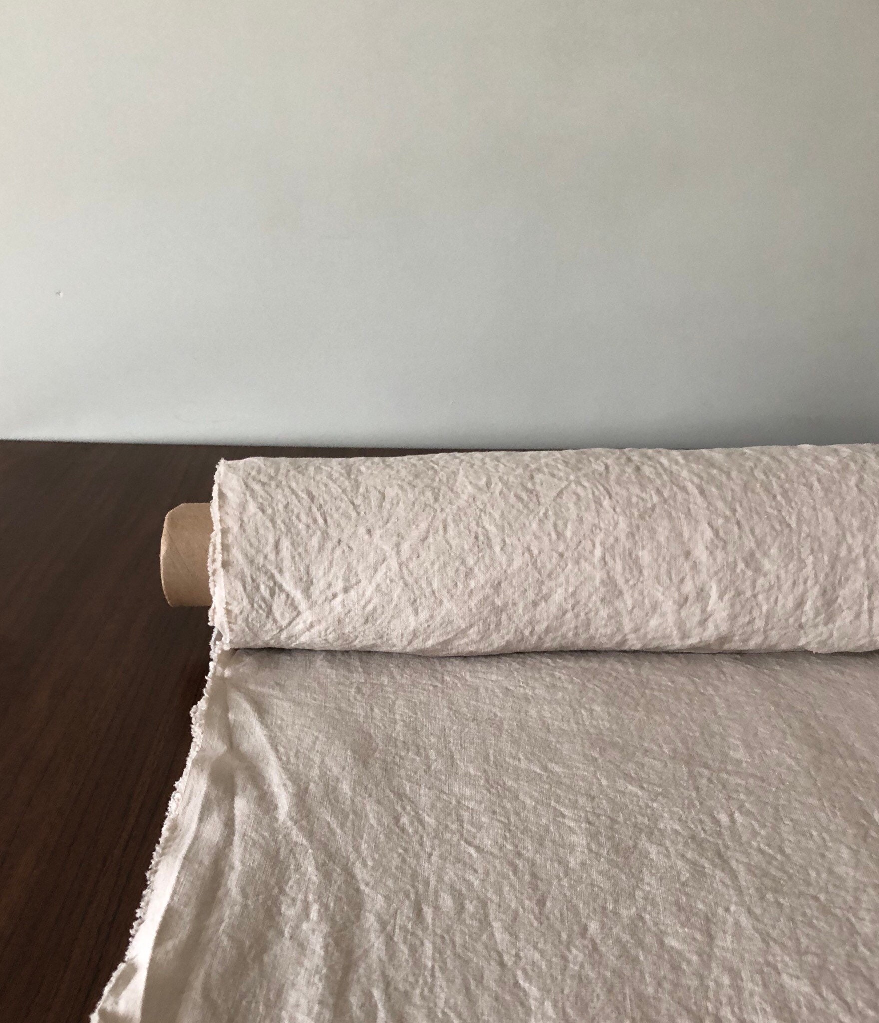 100 % EXTRA wide natural LINEN fabric BGO17soft beige 250 cm | Etsy