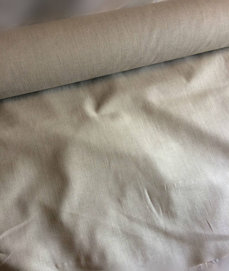 100 % NATURAL pure LINEN fabric natural softened linen linen | Etsy