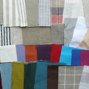 Natural Linen & Hemp Fabric Samples: Home Textile Sewing - Etsy