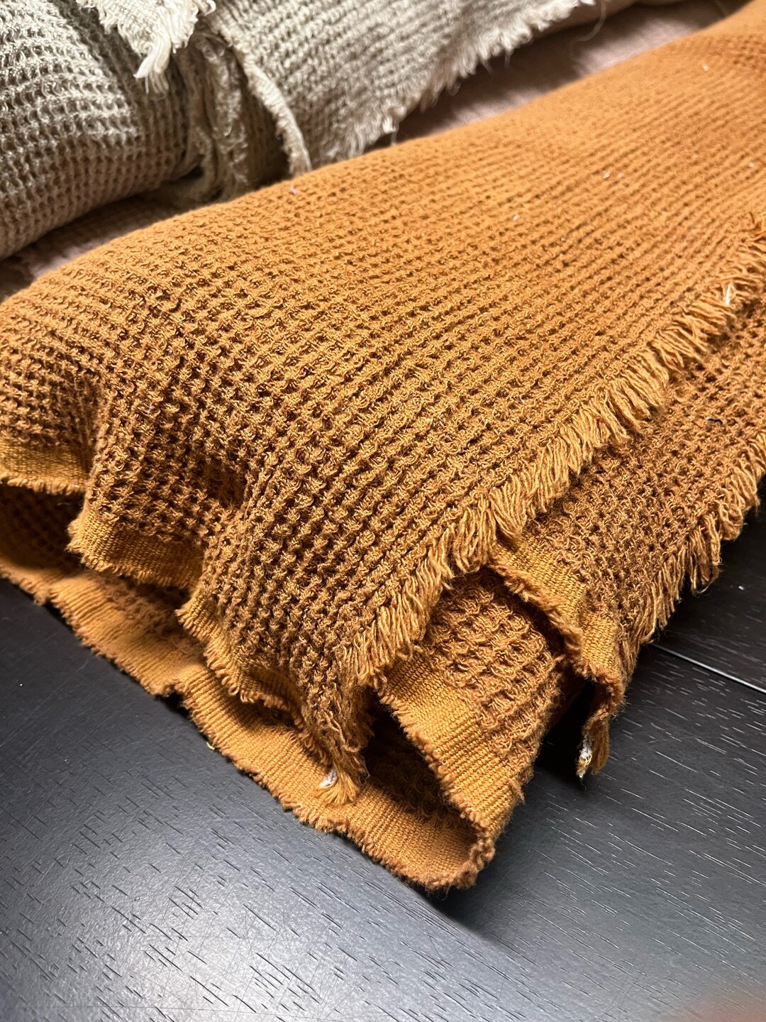 Squash Waffle Linen Fabric: 80" Extra Wide, 500g - Etsy