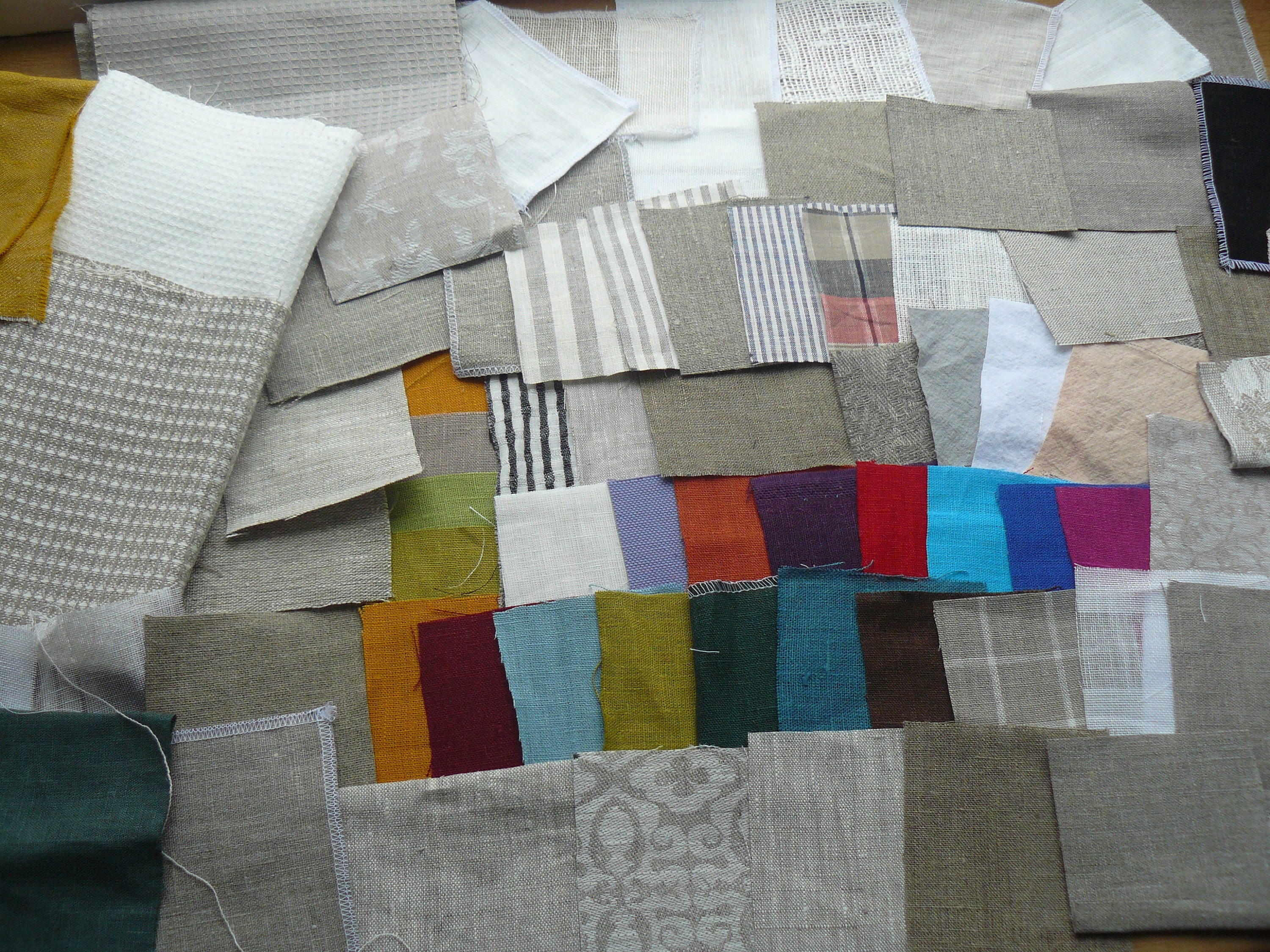 100 % NATURAL FABRICS Samples Natural Linen Natural HEMP | Etsy Canada