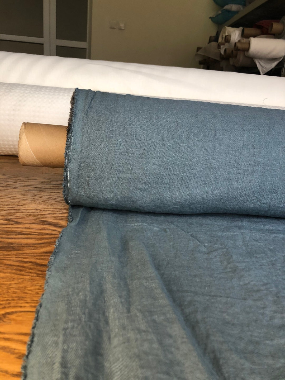 100 % EXTRA Wide Natural LINEN Fabric BGO27, 7/134 , 250 Cm Width ...