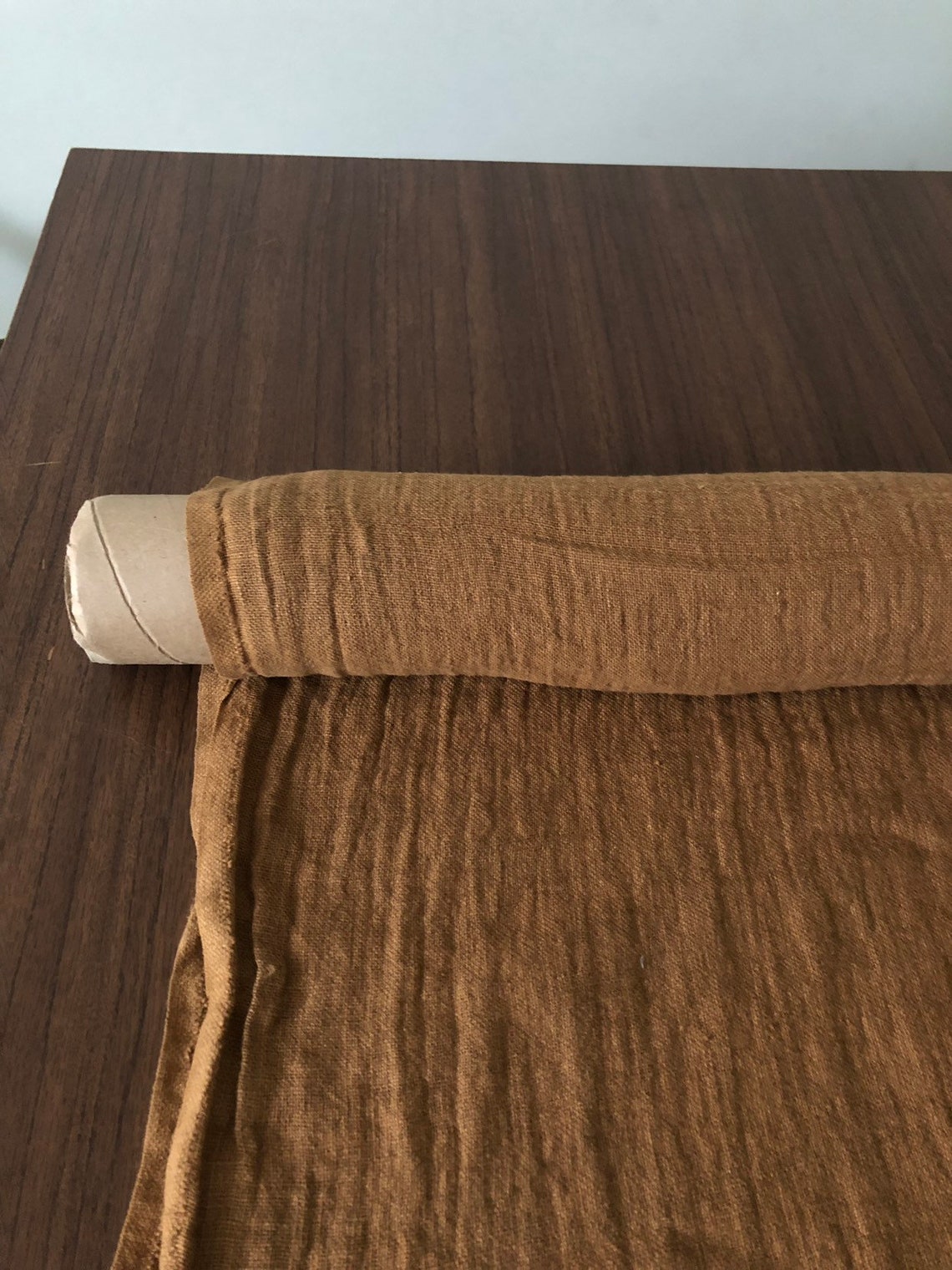 Ochre Linen Fabric: 100% Natural, Medium Weight - BGO24 - Etsy