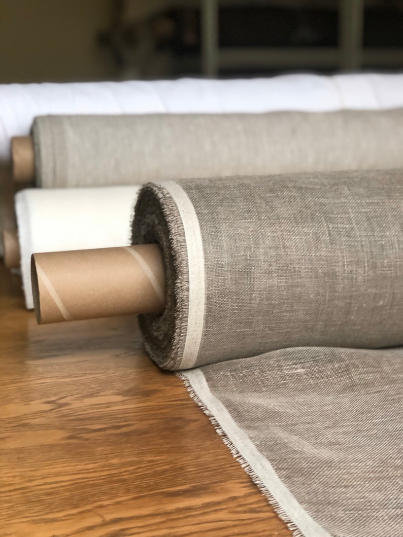 Natural Linen Fabric by the Yard: 100% Pure, 59" Wide, for Sewing - Etsy