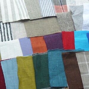Natural Linen & Hemp Fabric Samples: Home Textile Sewing - Etsy