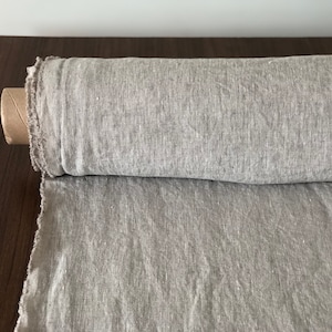Extra Wide Natural Linen Fabric: Soft Bedding & Sewing Linen (285cm/112 ...