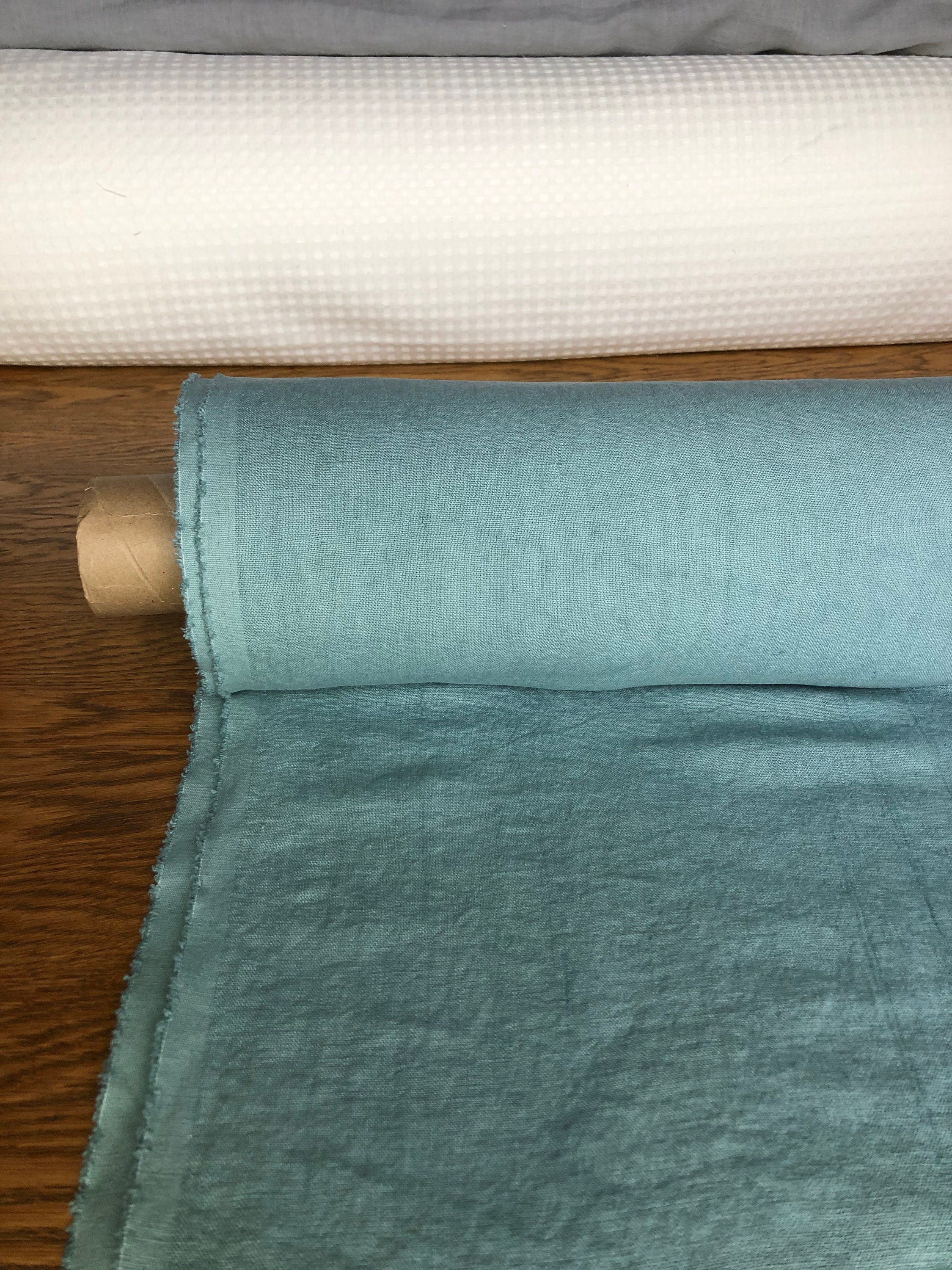 BGO41 Teal 100 % Natural LINEN Fabric 260g/145 Cm Width - Etsy