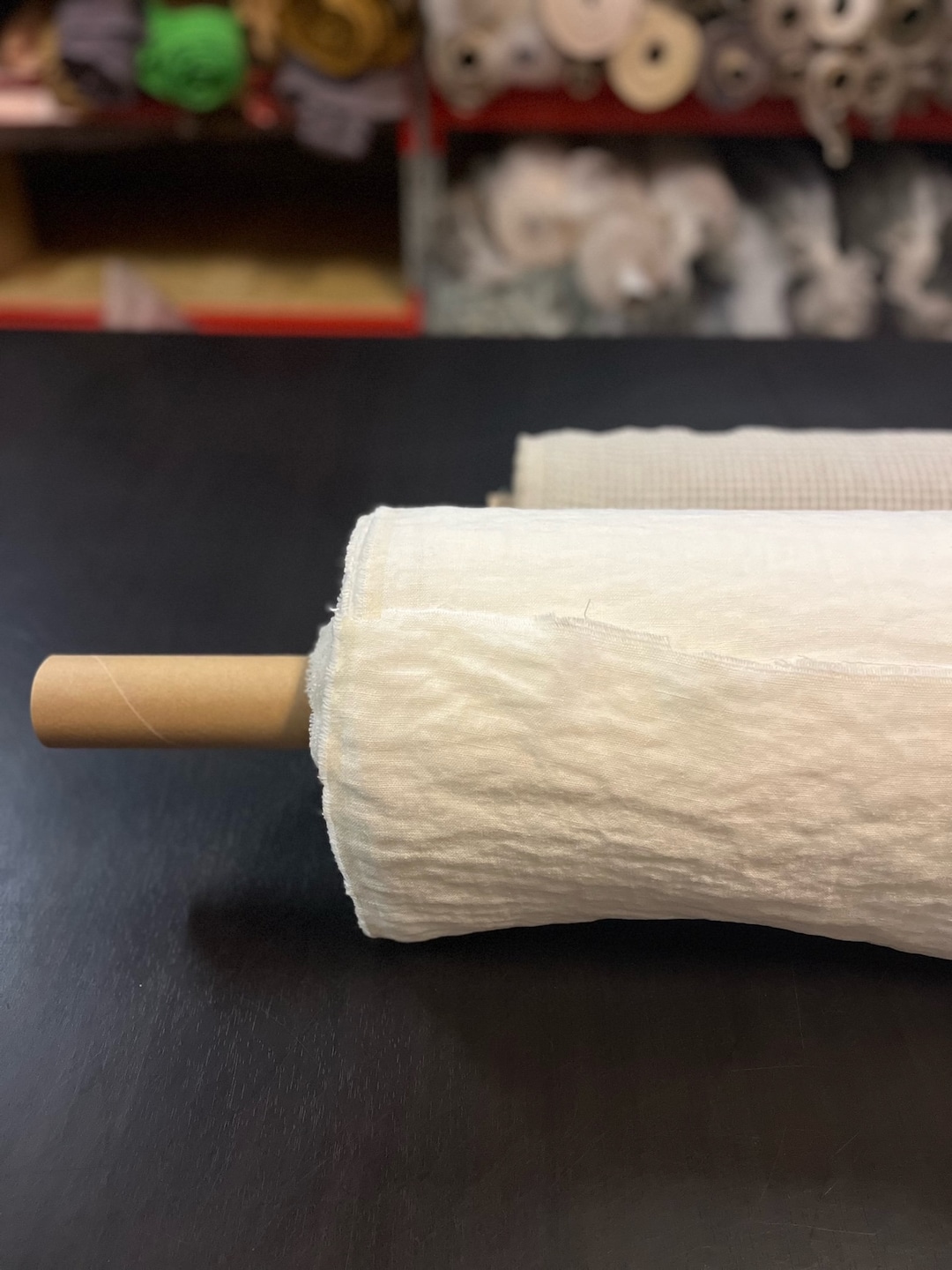 110 in Heavy EXTRA Wide Natural Linen Fabric BGO44EL Soft Natural White ...