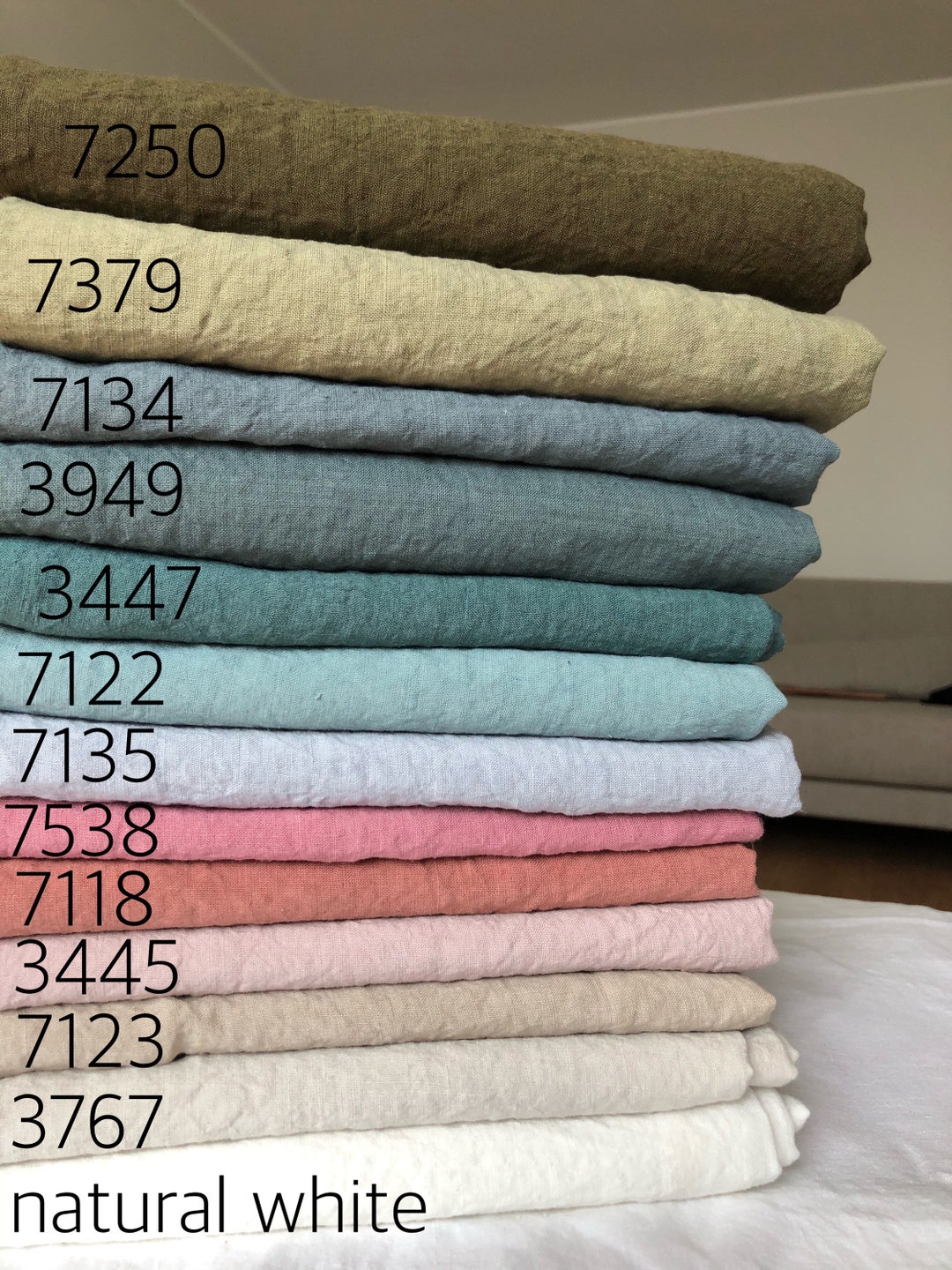 Natural Hemp Fabric: 240g Linen for Bedding & Sewing - Etsy