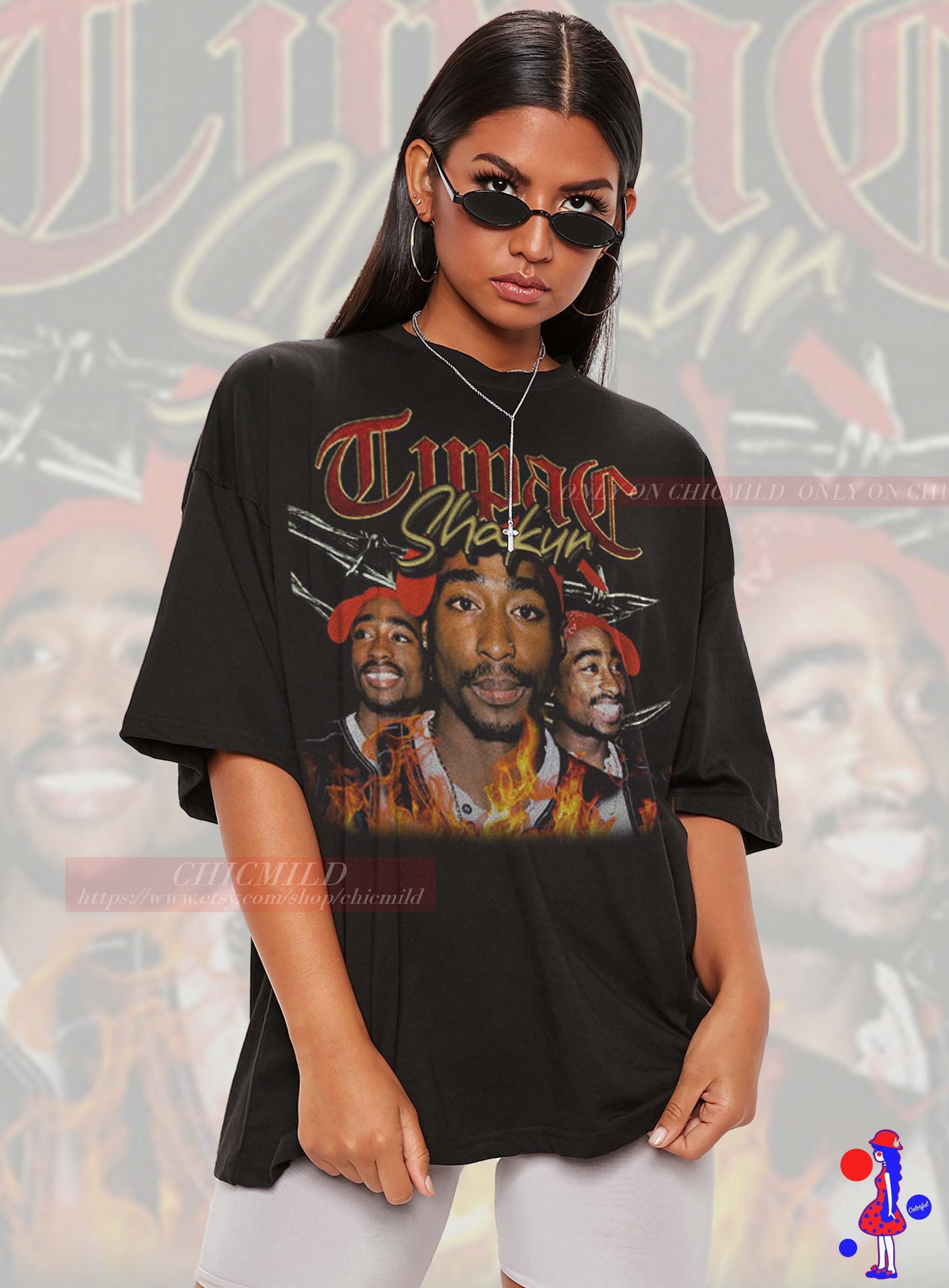 Tupac Shakur Vintage T Shirt, Tupac Shakur Rapper Vintage Bootleg ...