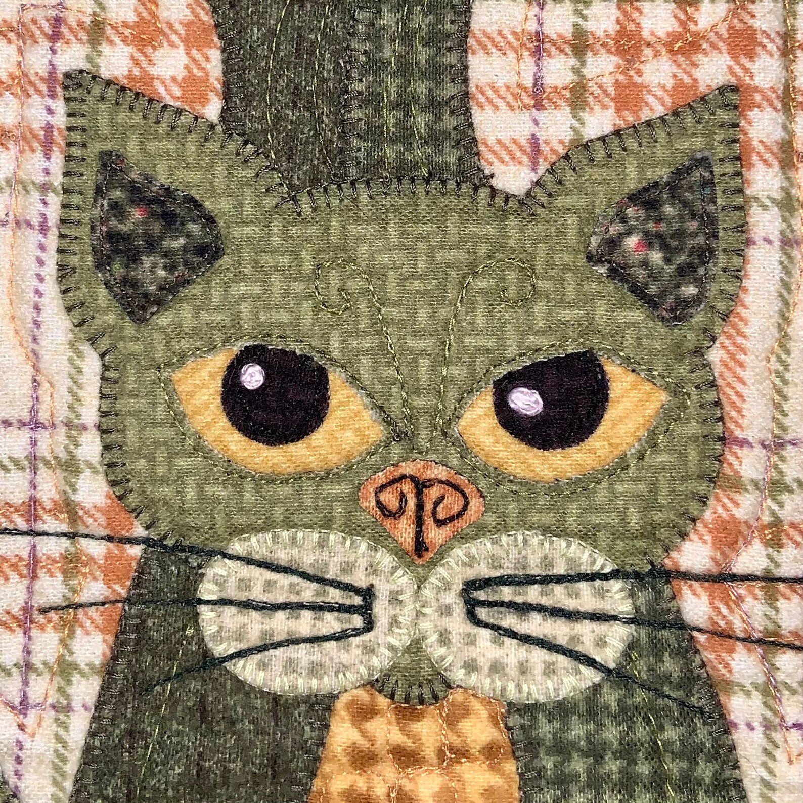 Woolly Cobby Cat Quilt by Helene Knott - Etsy