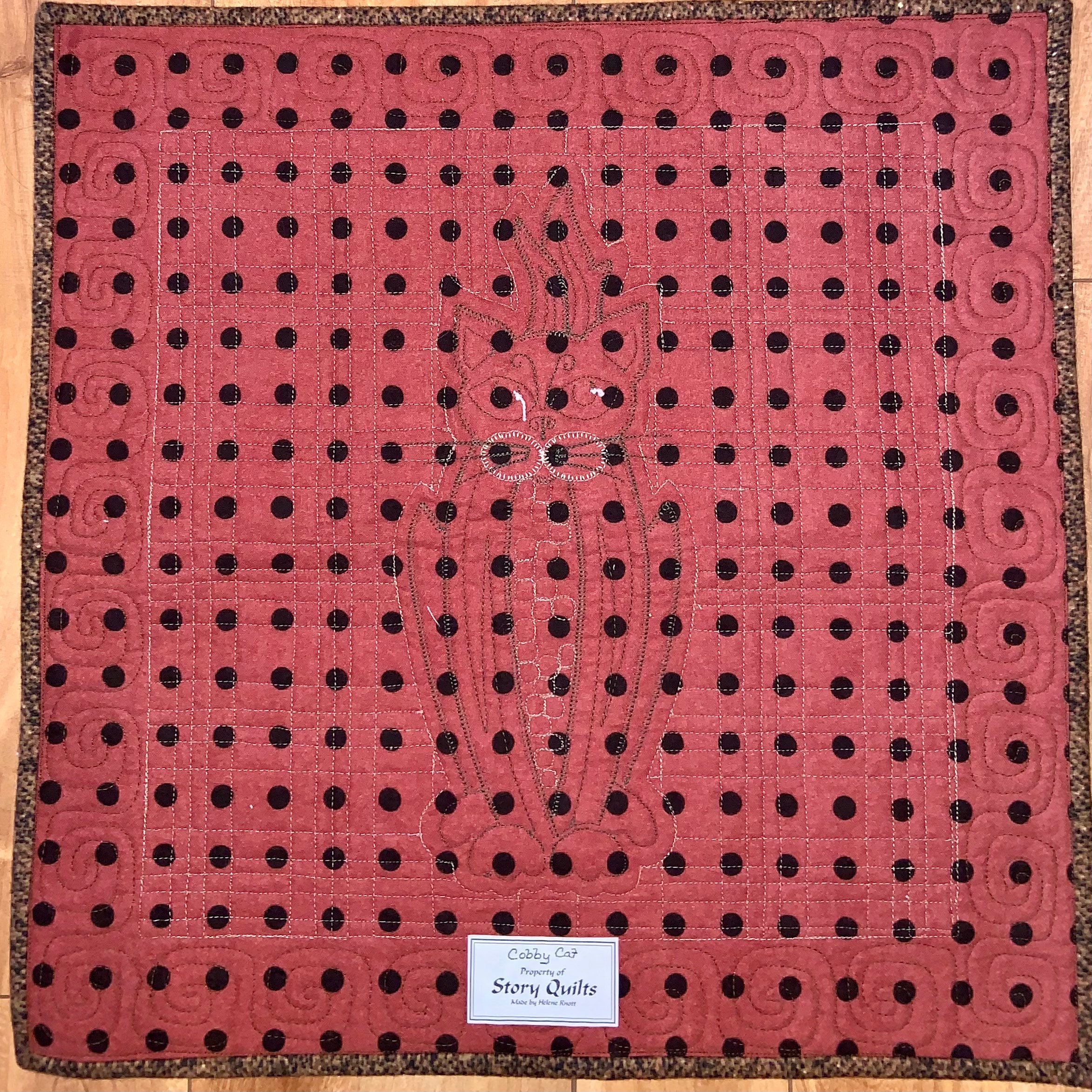 Woolly Cobby Cat Quilt by Helene Knott - Etsy