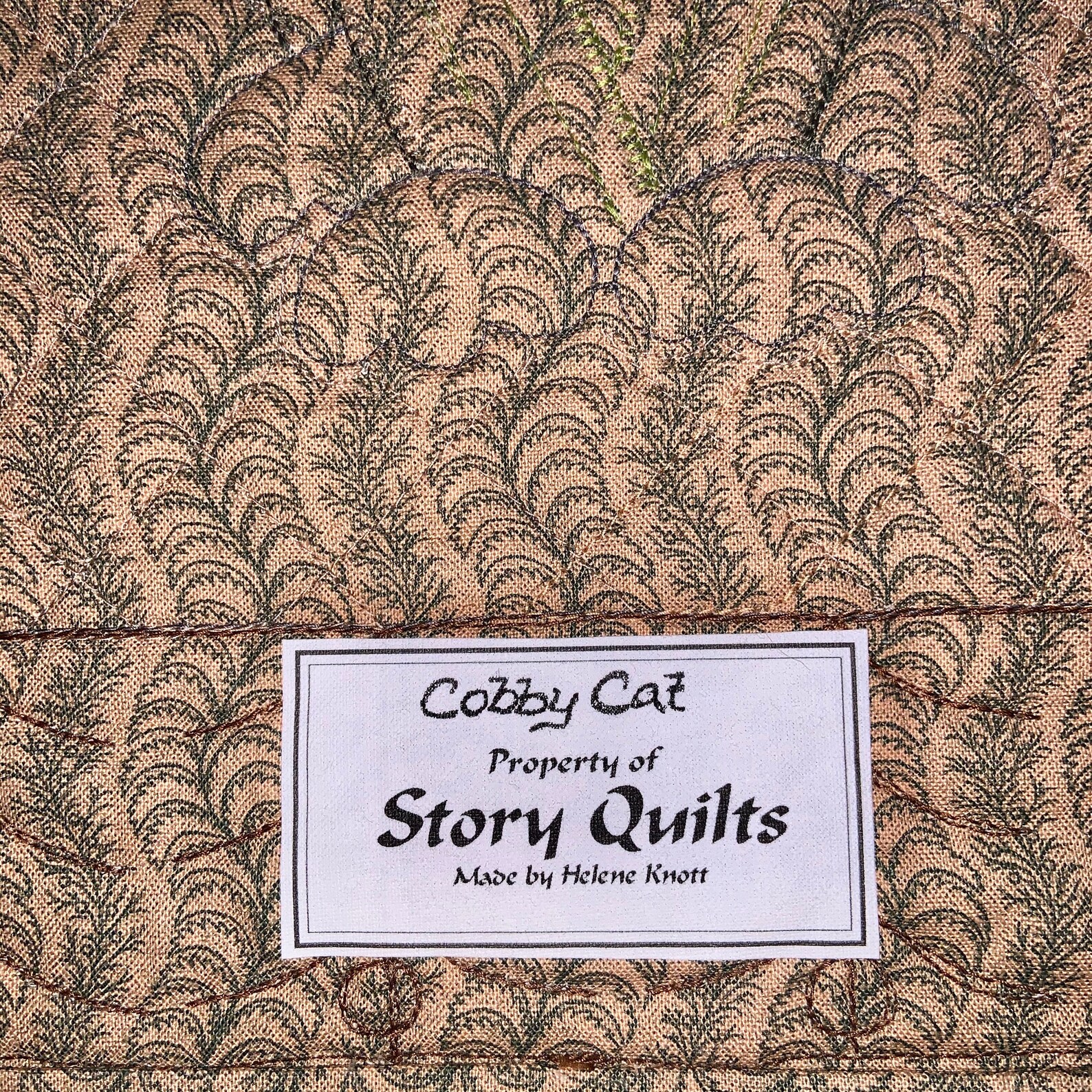 Cobby Cat Quilt Original by Helene Knott for Storyquilts - Etsy