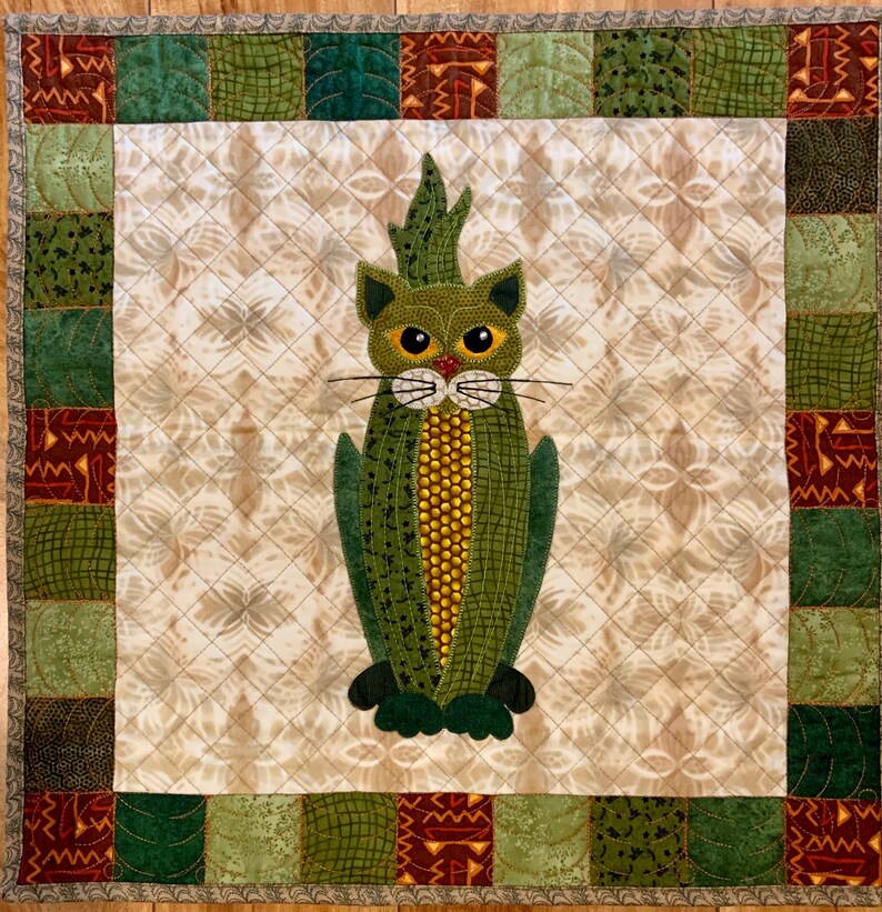 Cobby Cat Quilt Original by Helene Knott for Storyquilts - Etsy